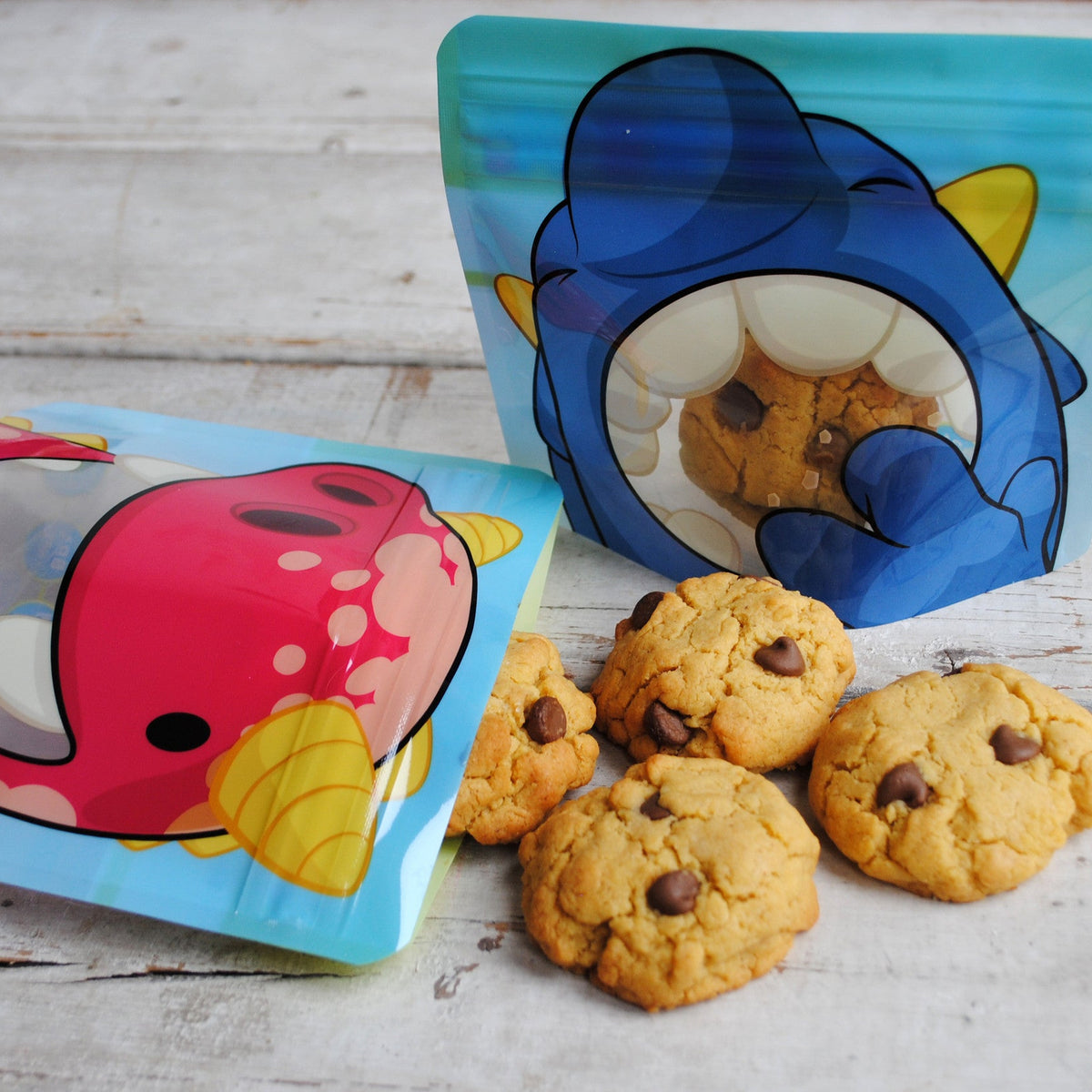 Protein packed choc chip cookies – Nom Nom Kids