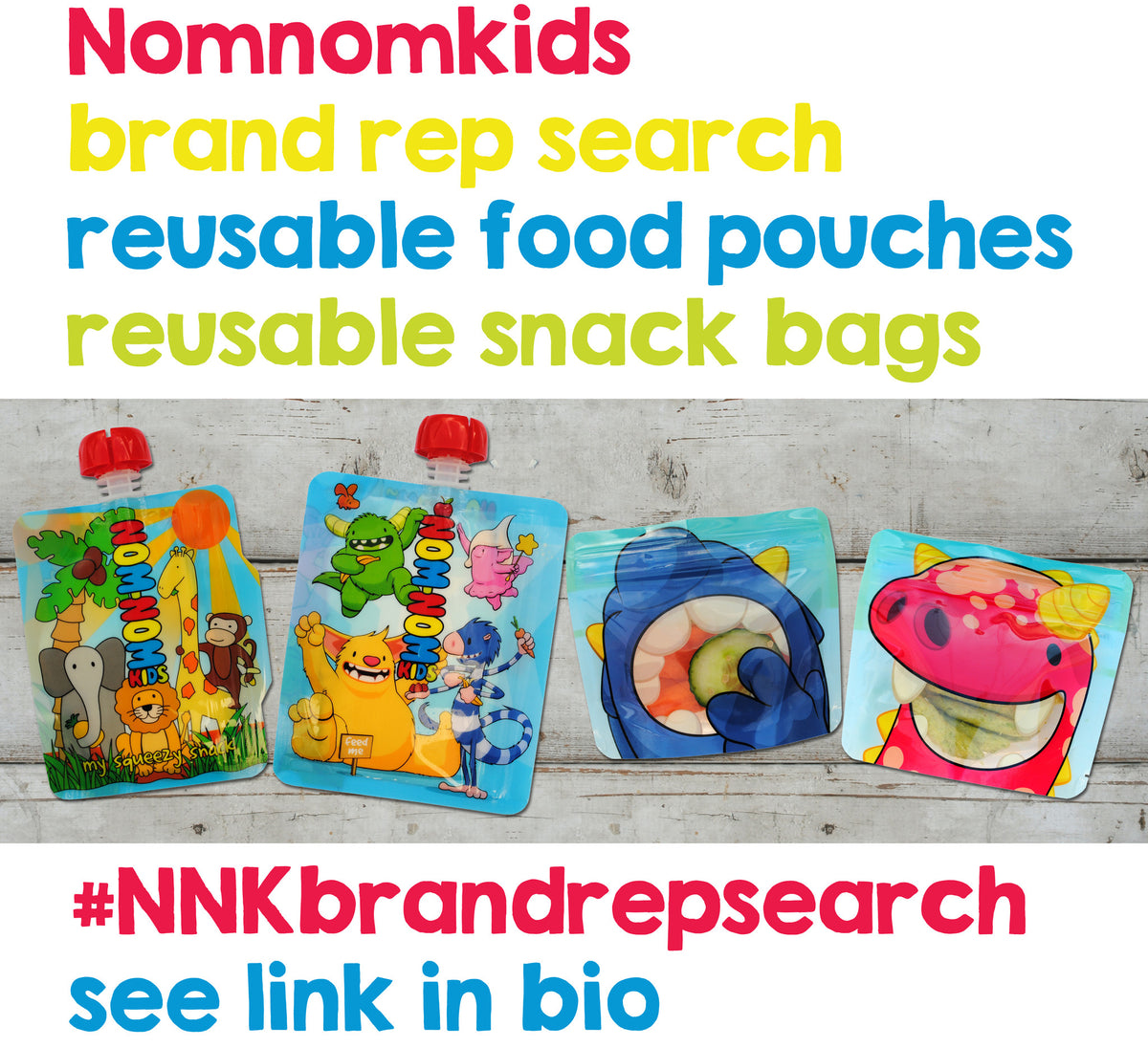 Brand Rep search – Nom Nom Kids