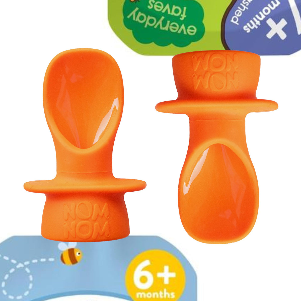 Silicone Pouch Spoons – Nom Nom Kids